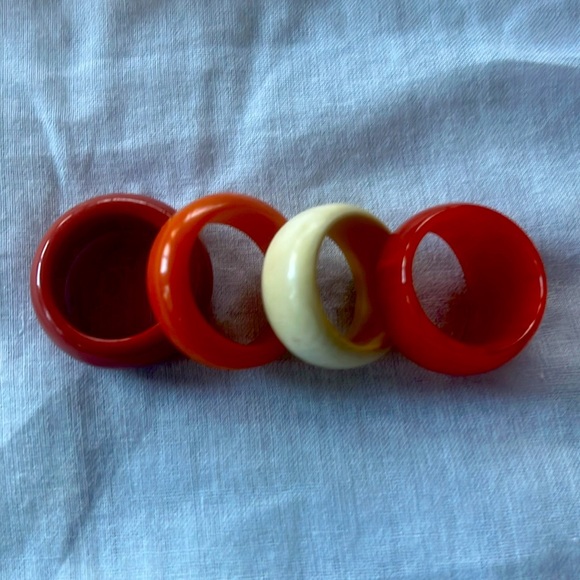 Jewelry | Vintage Bakelite Ivory Rings | Poshmark